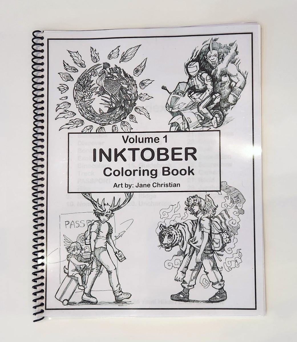 Coloring Book Inktober 22024 – Yami Hikari Entertainment